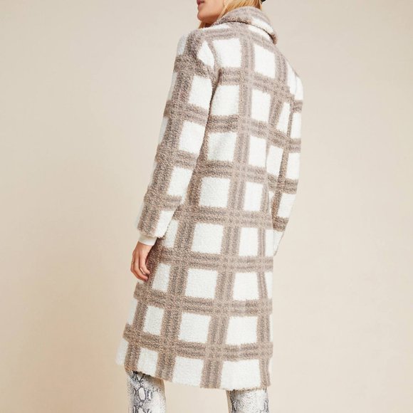 Anthropologie | Jackets & Coats | Anthropologie Beige And White ...
